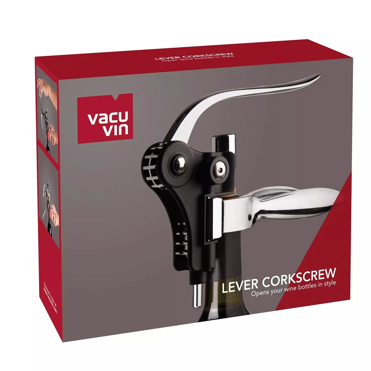 Lever Corkscrew Horizontal Black, Box – El Mundo del Vino